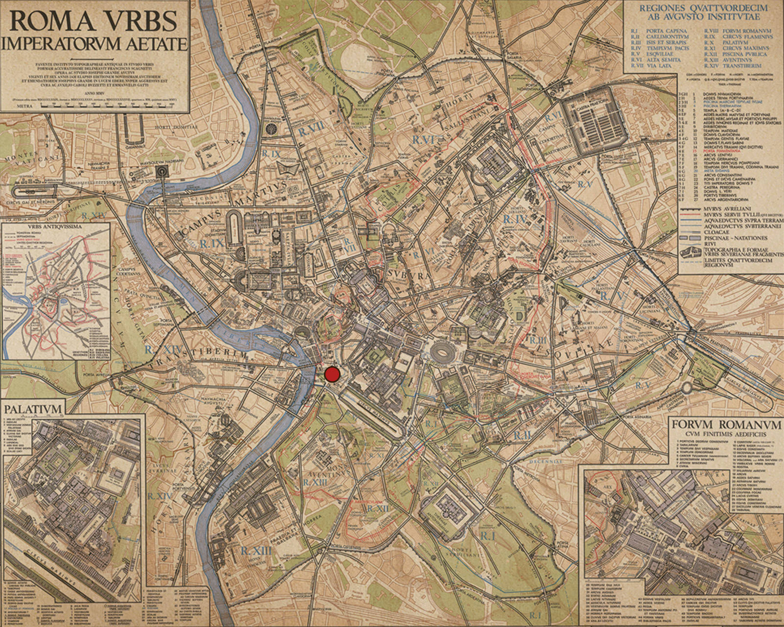 Forum Boarium · Plan de Rome